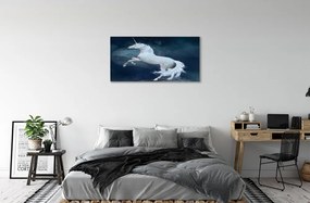 Obrazy na plátně Unicorn planet sky 100x50 cm