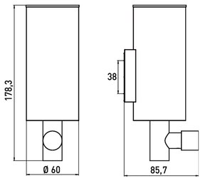 Emco System 2 - Dávkovač tekutého mýdla, chrom 352100102