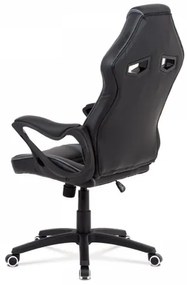 Kancelářská židle černo šedá MESH, houpací, kříž černý, KA-G406 GREY