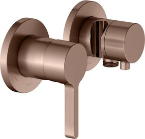 Keuco Edition 400 - Baterie pod omítku pro 2 spotřebiče, kartáčované růžové zlato 51551291221