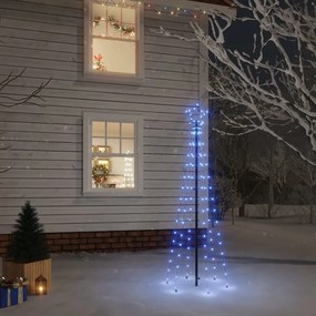vidaXL Vánoční strom s hrotem 108 ch LED diod 180 cm [343552] Barva: Modrá