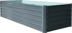 Vyvýšený zahradní záhon BestBerg VZ-1250A / 1250 l / 240 x 90 x 58 cm / šedá