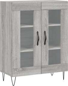Skříň highboard šedá sonoma 69,5 x 34 x 180 cm kompozitní dřevo 3189315