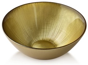 Skleněná mísa GOLDIE 15 cm zlatá