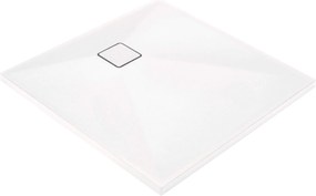 Deante Correo, obdélníková granitová sprchová vanička 90x90x3,5 cm, bílá matná, DEA-KQR_A41B