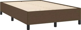 Box spring postel s matrací tmavě hnědá 120x190 cm textil 3269912