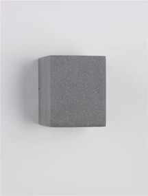 NV 9540209 Venkovní nástěnné svítidlo EMILE šedý beton skleněný difuzor LED 5W 3000K 120-230V IP65 světlo dolů - NOVA LUCE