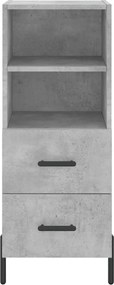 Skříň highboard betonově šedá 34,5x34x180 cm kompozitní dřevo 3198925