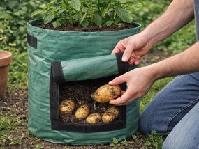 Zahradní pytlový květináč na pěstování zeleniny a výsadbu brambor, 43 l, divodv