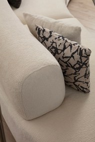 Atelier del Sofa Rohová sedací souprava Pars Cream (L1 + 01 + 1R) - Corner, Krémová