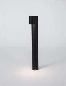 NV 9279112 Venkovní sloupkové svítidlo FOCUS černý hliník skleněný difuzor GU10 1x7W 100-240V IP54 bez žárovky - NOVA LUCE