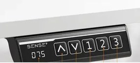 SENSE7 NOJO LIGHT Pracovní stůl bílá / elektricky nastavitelná výška /