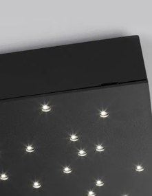 Stropní svítidlo LED se stmíváním Cílo 30 černé s dálkovým ovládáním