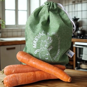 Wrap - up Funkční pytlík MRKVÁČEK, sáček na zeleninu (1kg), aby zůstala čerstvá - mix barev Barva: zelená