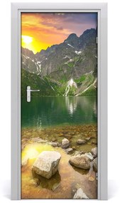 Fototapeta na dveře samolepící Mořské oko Tatry 75x205 cm