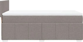 Box spring postel s matrací taupe 100 x 200 cm textil 3286976