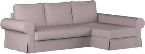 Potah na pohovku IKEA Backabro rozkládací se šezlongem barva růžová látka pletený vzor