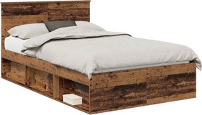 Rám postele Staré dřevo 120 x 200 cm Masivní borové dřevo 3410625