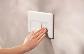 Hansgrohe iFrame Original Q matná bílá / Ovládání splachování / duální
