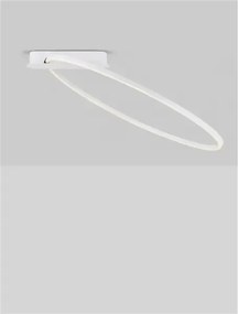LED stmívatelné bílé moderní stropní svítidlo Kiklos