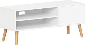 Konferenční stolek AKF-E1146 WT, mdf, bílá (120 x 40) cm