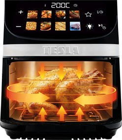TESLA AirCook DualHeat QD73 XXL - multifunkční digitální horkovzdušná fritéza