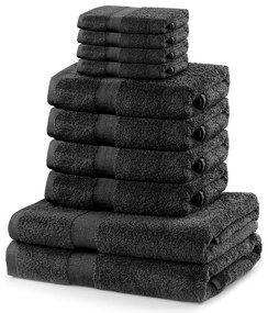 Sada ručníků DecoKing Kunis tmavě šedých
