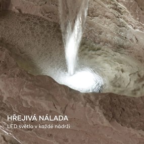 Blumfeldt Stonehenge XL, solární fontána, LED osvětlení, polyresin, lithium-iontová baterie