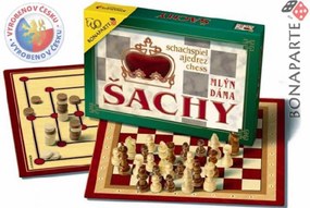 BONAPARTE Šachy, Dáma, Mlýn hra 4644 *SPOLEČENSKÉ HRY* bn4644