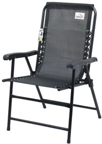Cattara Terst Zahradní skládací židle - 59 x 95 x 67 cm, černá