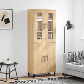 Skříň highboard dub sonoma 69,5 x 34 x 180 cm kompozitní dřevo 3198236