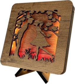 "Rande" lampa 19x19 cm provedení povrchu: dub světlý
