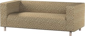 Potah na pohovku IKEA  Klippan 2-místná barva béžová látka pletený vzor, vzorované