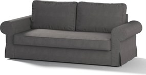 Potah na pohovku IKEA Backabro,  3-místná, rozkládací barva šedá látka pletený vzor