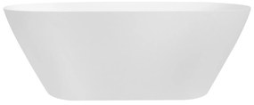BESCO Volně stojící vana MOYA bílá lesklá Barva - Bílá lesklá, Barva sifonu - Chrom, Rozměr vany - 160 × 68 cm - VANMOYA160C