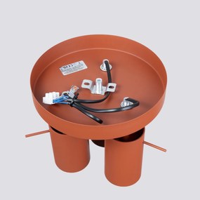 Sollux Lighting Stropní svítidlo RING 3P červená ochra