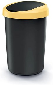 Odpadkový koš COMPACTO 40 L černý/žlutý