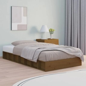 vidaXL Rám postele voskově 135 x 190 cm masivní borovice [820712] Barva: Přírodní