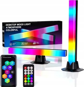 Led Rgb Lampa Na Stůl Dvě sloupky 420 mm Rgb Led Lampa Stojící Na Stůl