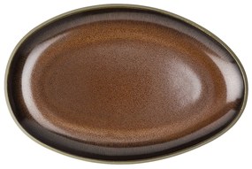 Rosenthal Servírovací talíř Junto Bronze oválný, Ø 25 cm 21540-405252-62725