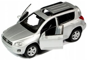 008805 Kovový model auta - Nex 1:34 - Toyota RAV 4 Stříbrná