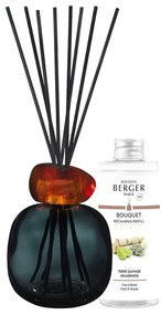 Maison Berger Paris Aroma difuzér Mineral, černý + náplň Divočina 180 ml 7833