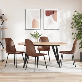 vidaXL Jídelní židle 4 ks 45 x 53,5 x 83 cm umělá kůže [353057] Barva: Černá