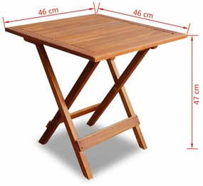 Zahradní odkládací stolek akáciové dřevo Dekorhome
