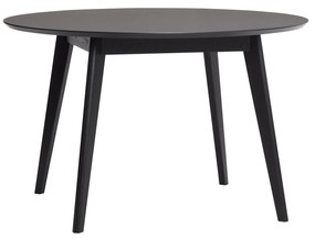 Hübsch Jídelní stůl, kulatý, dub/nano laminát, černý - 051101