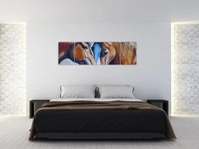Obraz - Zamilovaní koně (170x50 cm)