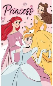 Carbotex Dětský ručník Princess Popelka Ariel a Belle 30x50 cm