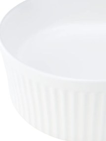 UPTrend Oválné keramické umyvadlo na desku OAZA BLOOM TR41422, bílá lesk