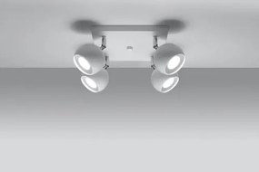 Stropní bodové svítidlo SOLLUX Oculare 4 GU10 4x40W bez zdroje SL.0440 bílá