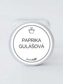 Samolepka na kořenky PAPRIKA GULÁŠOVÁ bílá 5 cm základní písmo